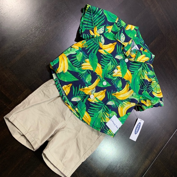 Old Navy | Matching Sets | Banana Print Pattern 2piece Set | Poshmark